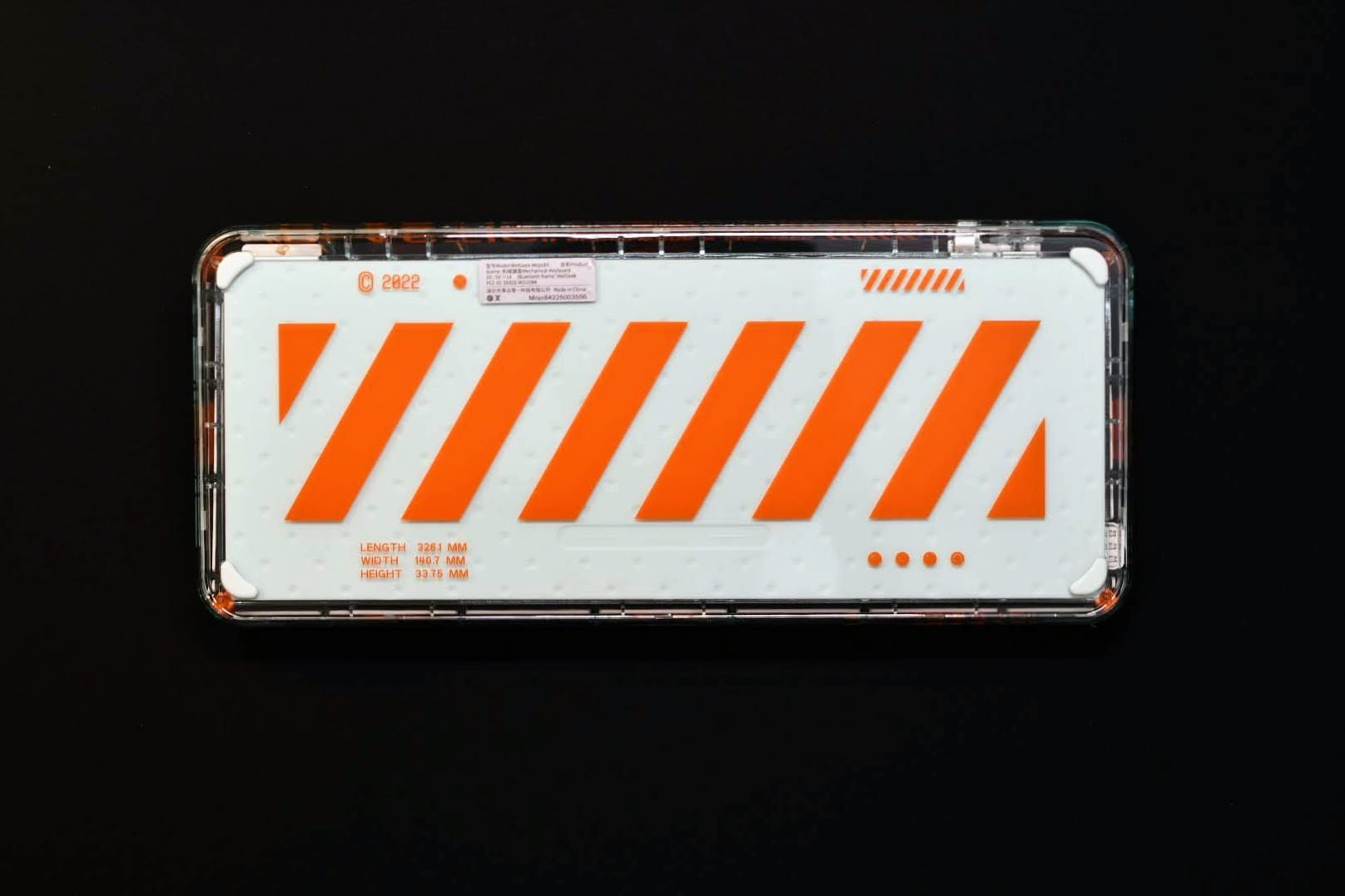 MelGeek MOJO84 Plastic See-through, Custom&Programmable Mechanical ...