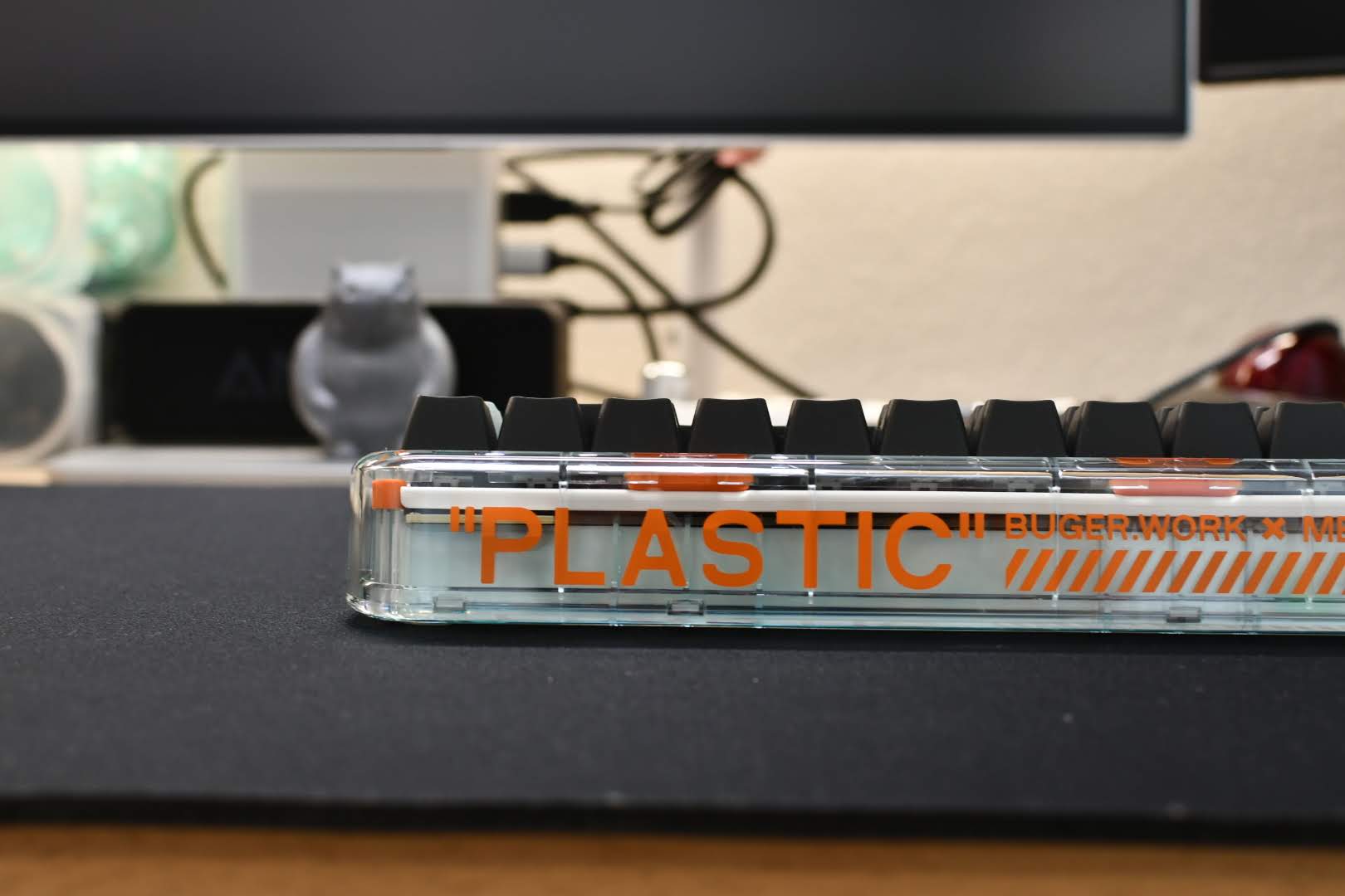 MelGeek MOJO84 Plastic See-through, Custom&Programmable Mechanical ...