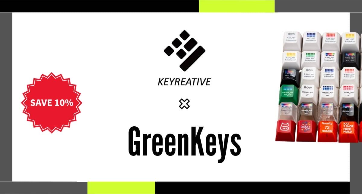 GreenKeysがKeyreativeとの提携を開始｜専用クーポンコードで10%オフで購入可能