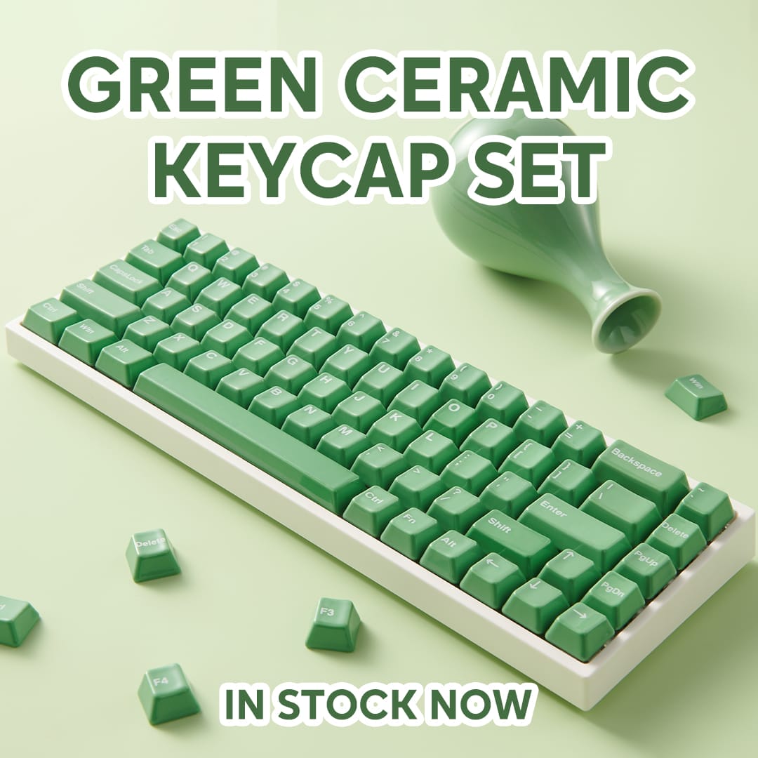 Cerakey's popular "Green" color is back in stock