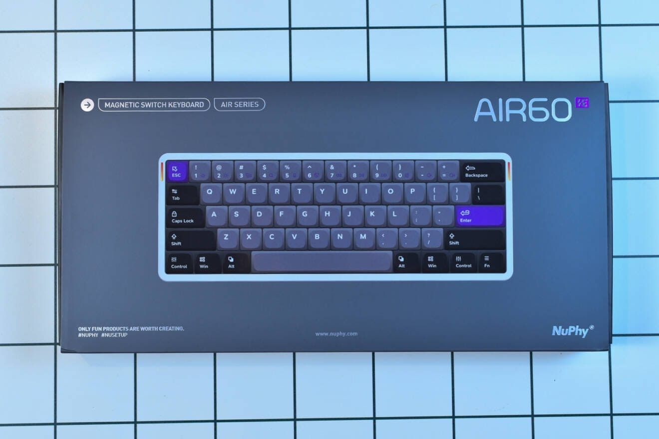 NuPhy Air60HE Review! The definitive portable low-profile keyboard ...